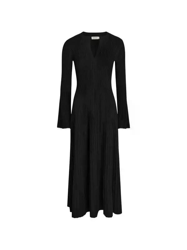 Simkhai Ribbed-knit Long-sleeve Dress