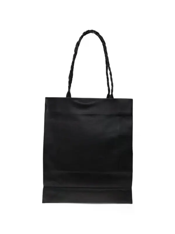 Issey Miyake Paper Logo-debossed Leather Tote Bag