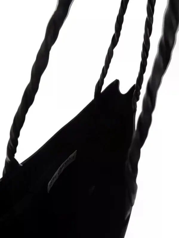 Issey Miyake Paper Logo-debossed Leather Tote Bag