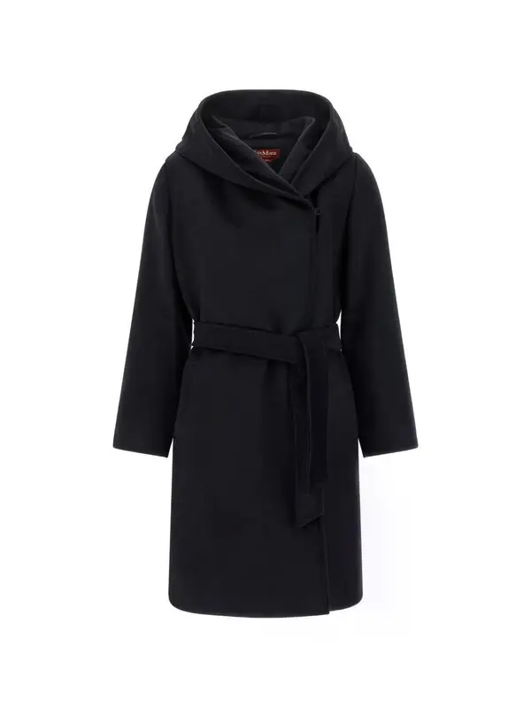 Max Mara New Mang Hooded Belted Coat