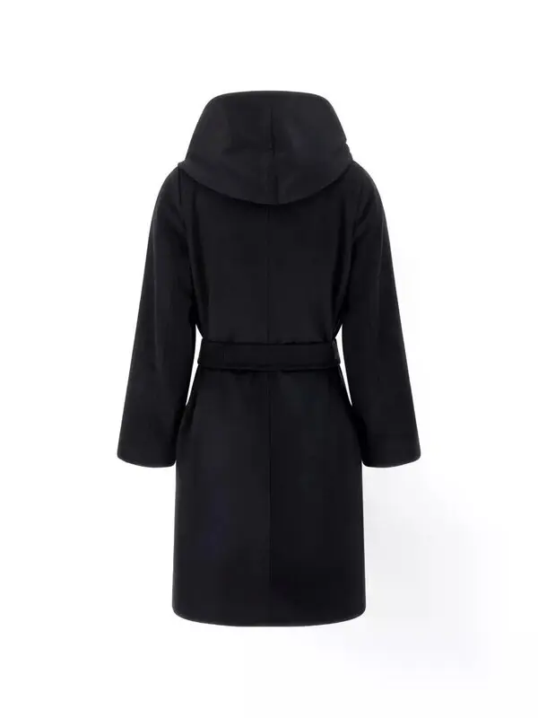 Max Mara New Mang Hooded Belted Coat