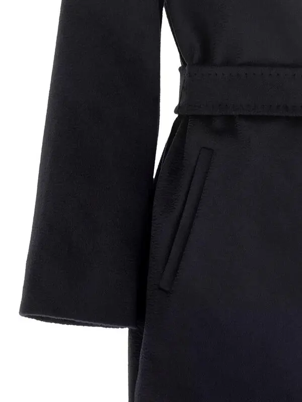 Max Mara New Mang Hooded Belted Coat