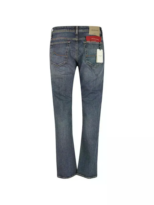 JACOB COHЁN Faded Straight-leg Jeans