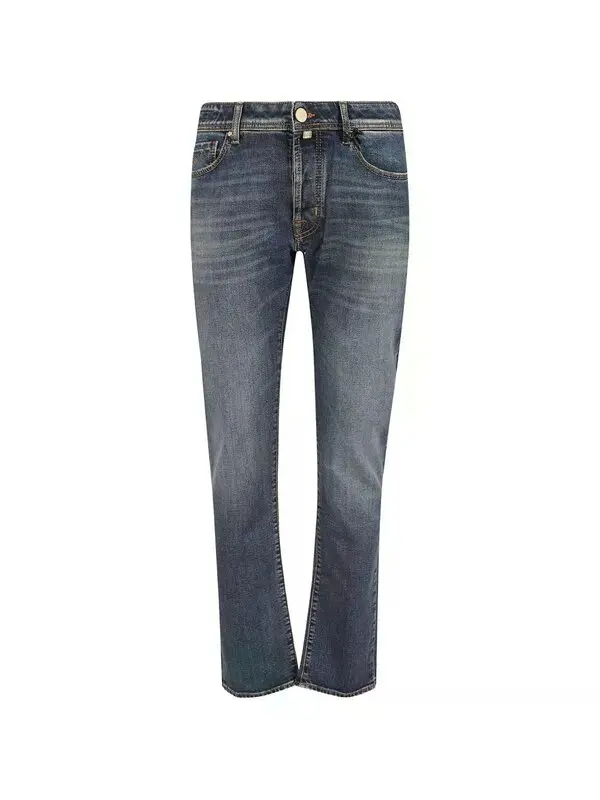 JACOB COHЁN Faded Straight-leg Jeans - Blue