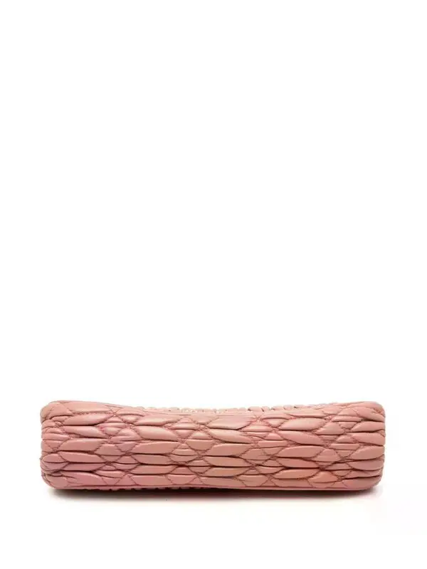 Miu Miu 2010-2026 Matelasse Nappa Kiss Lock Frame Clutch Bag