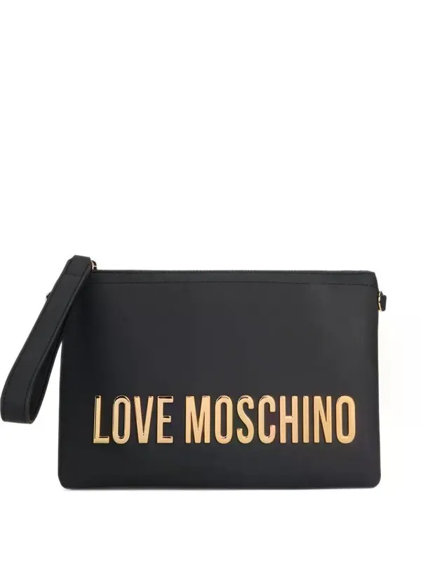 Moschino Logo-plaque Clutch Bag