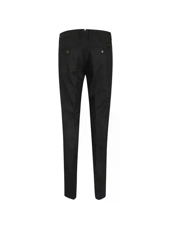 JACOB COHЁN Melange-effect Logo-patch Trousers