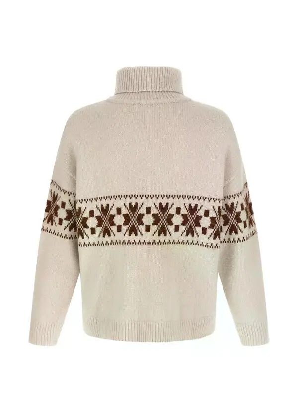 Kiton Geometric Jacquard High-neck Jumper