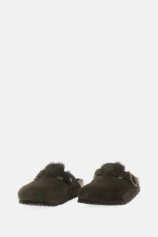 BIRKENSTOCK Boston Shearling Suede - Marrone