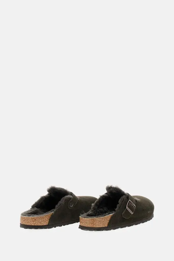 BIRKENSTOCK Boston Shearling Suede - Marrone