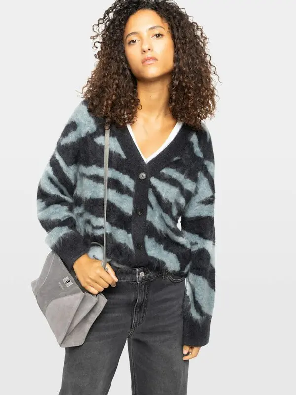 Zadig&Voltaire Arpa Cashmere Cardigan - Anthracite