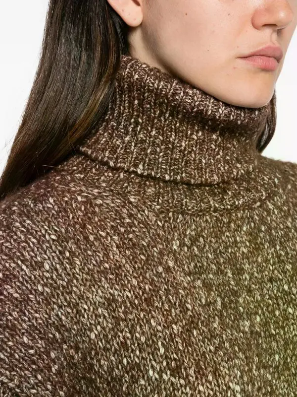 BASE Marl-knit Roll-neck Sweater