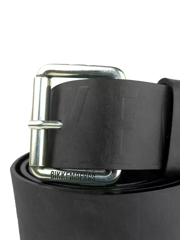 BIKKEMBERGS Logo-embossed Leather Belt