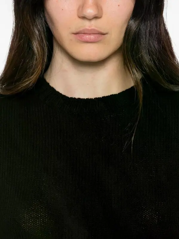 BASE Ribbed-knit Crew-neck Sweater