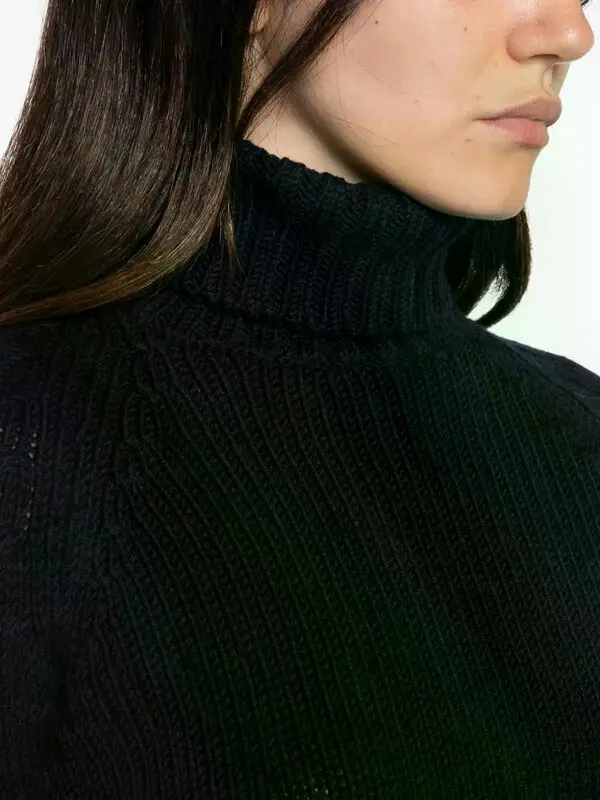 BASE Ribbed-knit Roll-neck Sweater