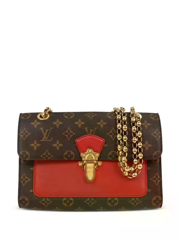 LOUIS VUITTON Victoire Monogram Canvas Chain-strap Shoulder Bag - Brown