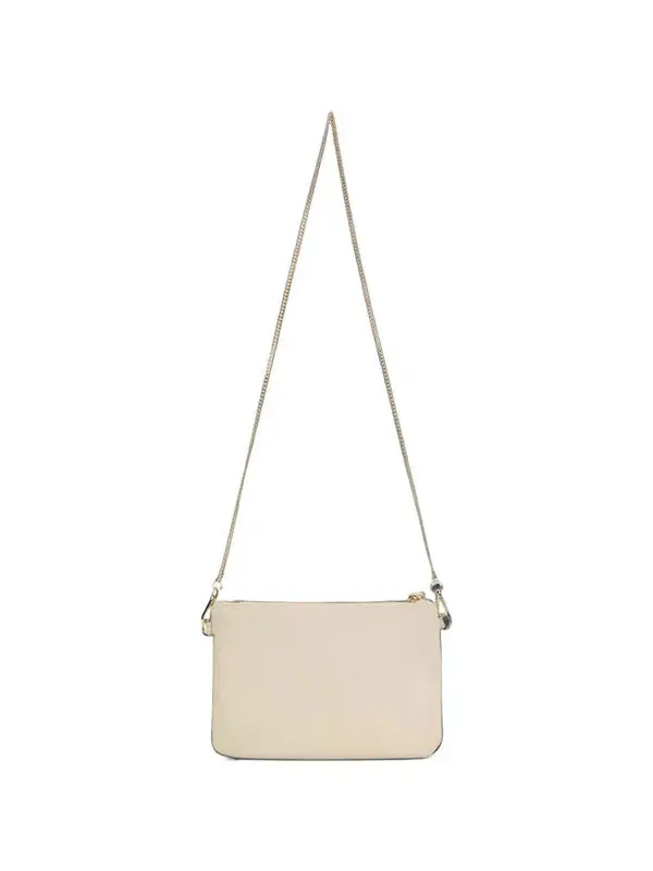 Moschino Logo-debossed Chain-link Shoulder Bag - Neutrals