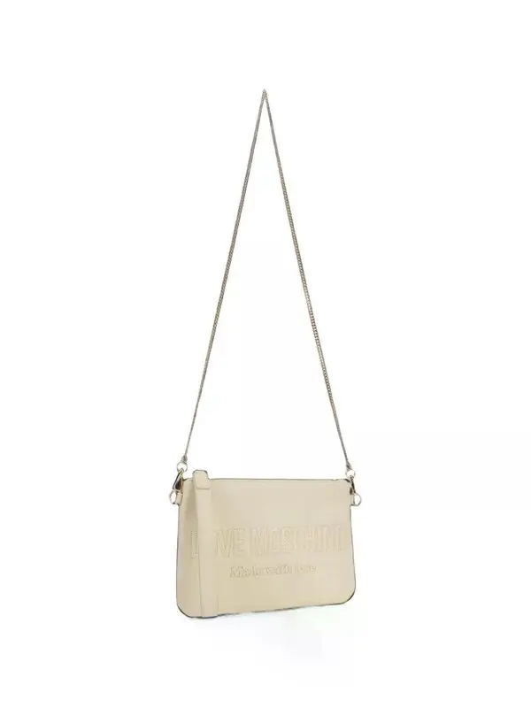Moschino Logo-debossed Chain-link Shoulder Bag