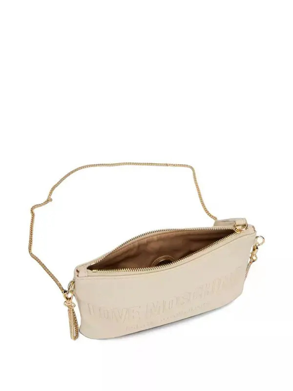 Moschino Logo-debossed Chain-link Shoulder Bag