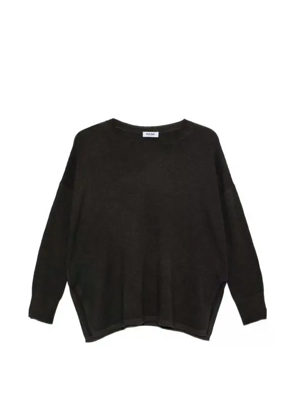 BASE Long-sleeve Side-slit Sweater