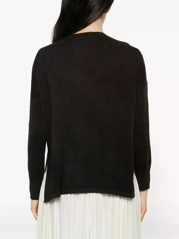 BASE Long-sleeve Side-slit Sweater
