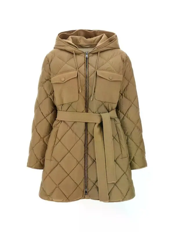 Max Mara Fidato Diamond-quilted Down Jacket
