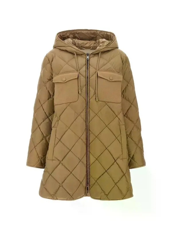 Max Mara Fidato Diamond-quilted Down Jacket