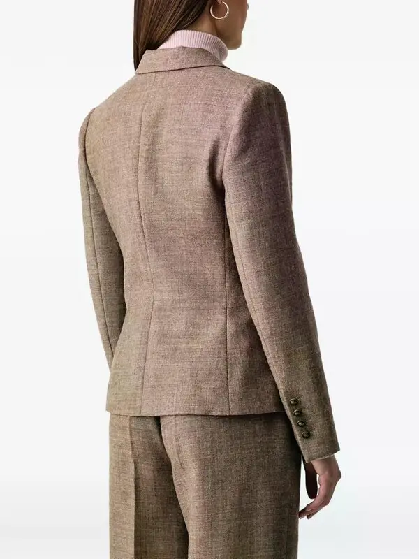 Luisa Spagnoli Sarat Double-breasted Peaked-lapel Blazer