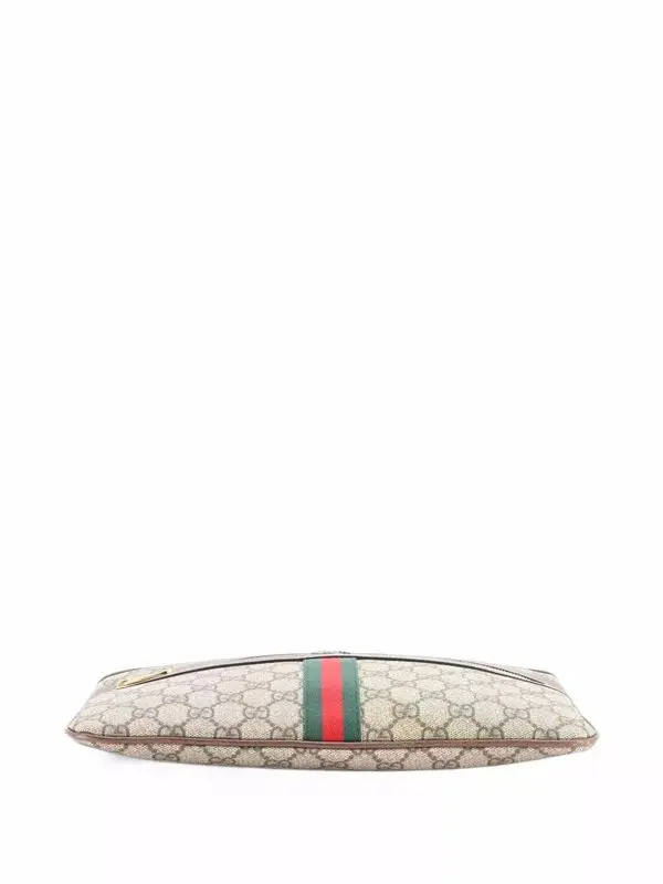Gucci Ophidia Zip Gg Coated Canvas Large Pouch