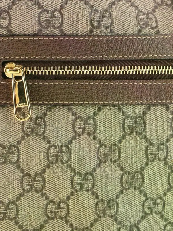 Gucci Ophidia Zip Gg Coated Canvas Large Pouch