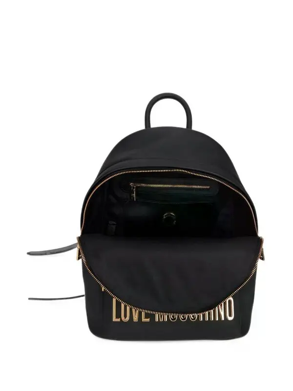 Moschino Logo-plaque Front-pocket Backpack