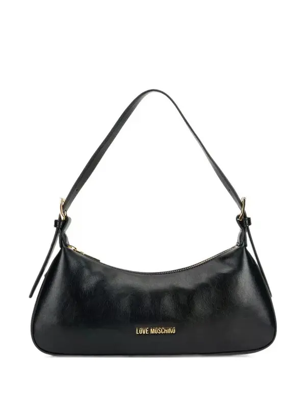 Moschino Curved Logo-plaque Shoulder Bag