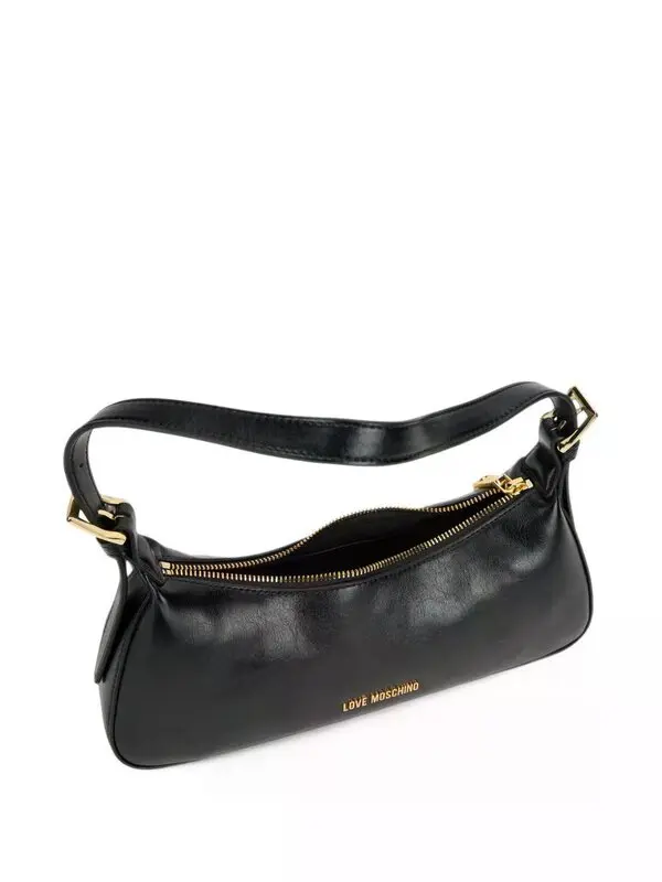 Moschino Curved Logo-plaque Shoulder Bag