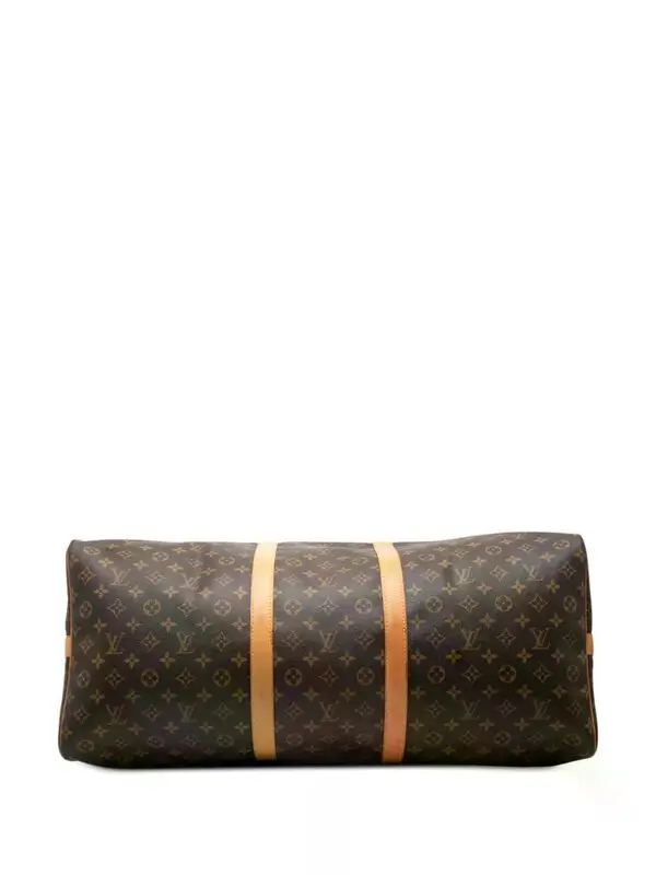 LOUIS VUITTON 2005 Monogram Keepall Bandouliere 60 Travel Bag