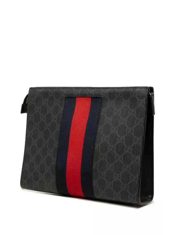 Gucci 2000-2015 Gg Supreme Web Clutch Bag