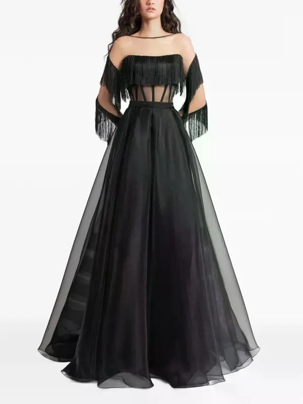 GEMY MAALOUF High-waisted Flared Skirt