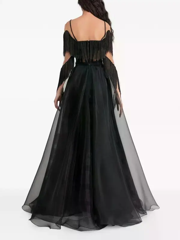 GEMY MAALOUF High-waisted Flared Skirt