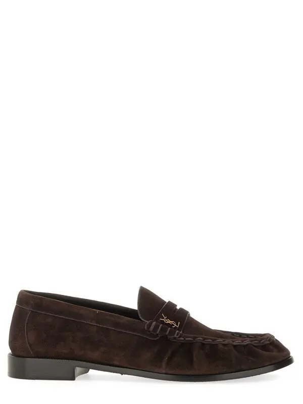 Saint Laurent Mocassino Le Loafer - Brown