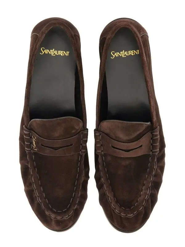 Saint Laurent Mocassino Le Loafer - Brown