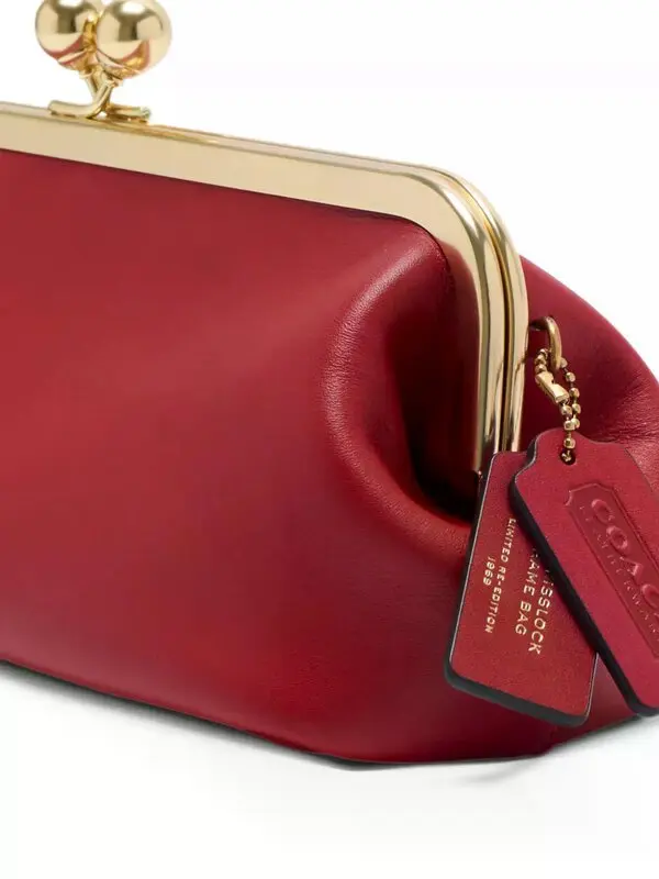 COACH Kisslock Frame Bag 30 - Red
