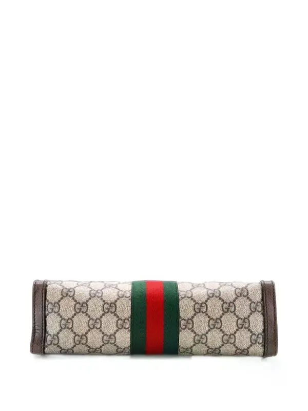 Gucci Ophidia Chain Shoulder Bag Gg Coated Canvas Small Crossbody Bag - Brown