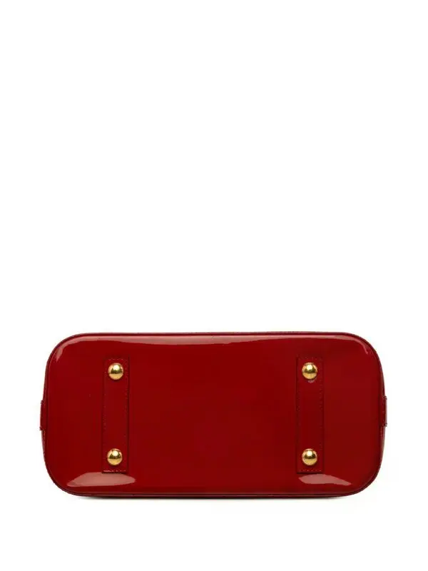 LOUIS VUITTON 2013 Monogram Vernis Alma Pm Handbag - Red