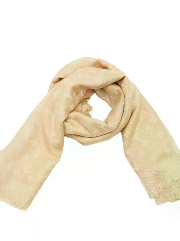 LOUIS VUITTON Dune Classique Monogram Motif Shawl - Neutrals