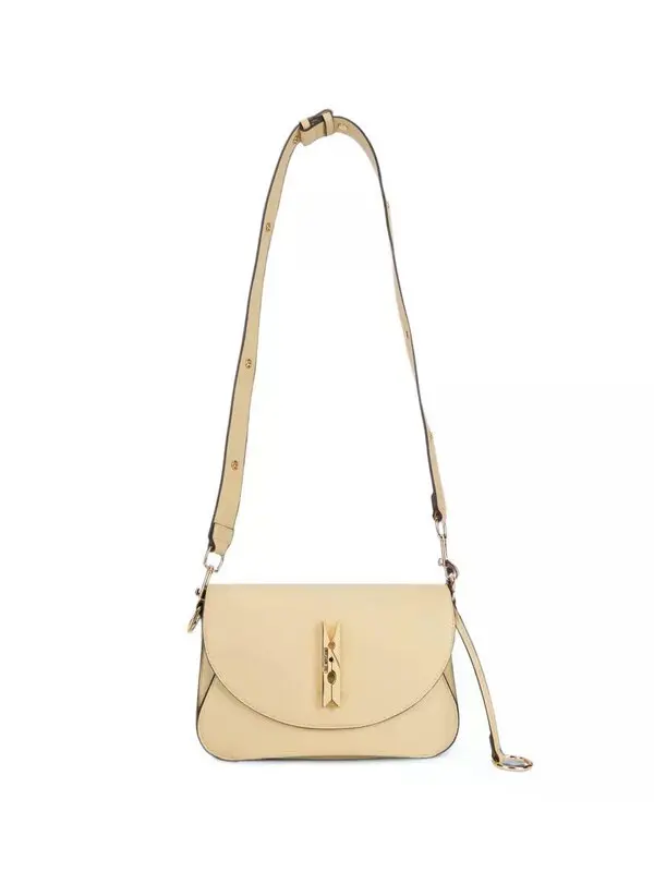 Moschino Clothespin-detail Shoulder Bag - Neutrals