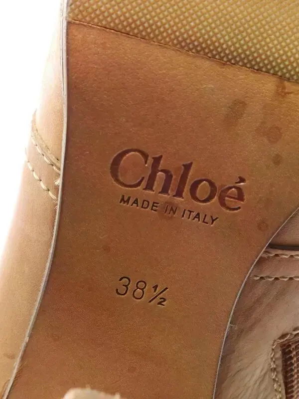 Chloé 2000s Lace-up Knee-high Boots