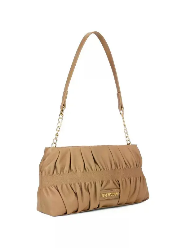 Moschino Ruffled Quilted Shoulder Bag
