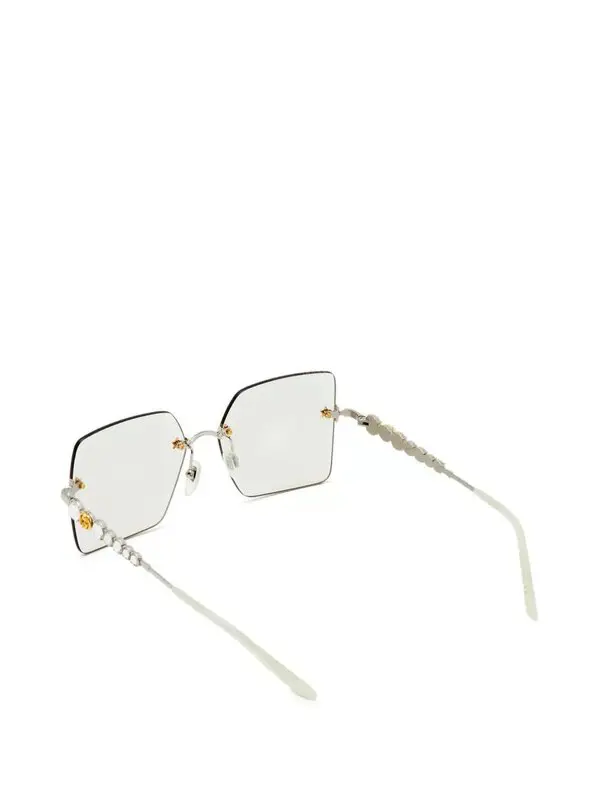 Gucci Crystal-embellished Square Sunglasses