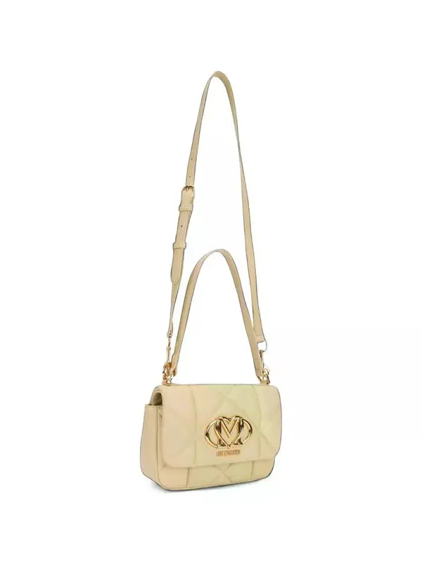 Moschino Quilted Logo-plaque Shoulder Bag