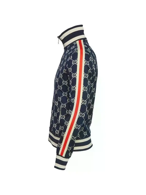 Gucci Gg Monogram Jacquard Track Jacket
