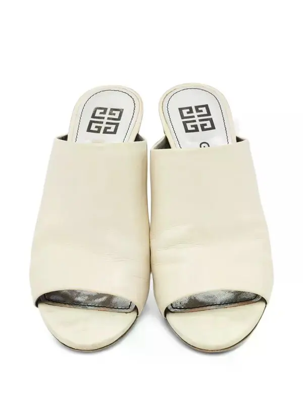 Givenchy Triangle Leather Mules